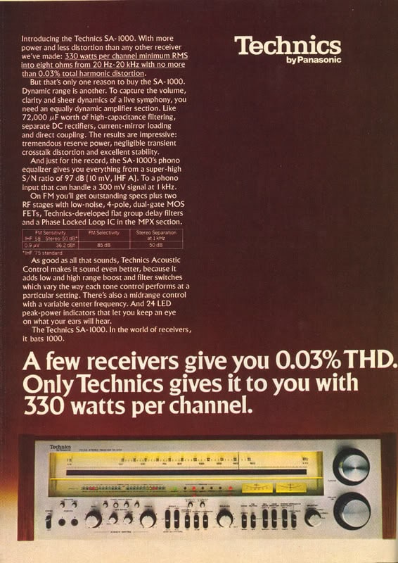 TECHNICS SA 1000 super receiver - Audiophile News & Music Review