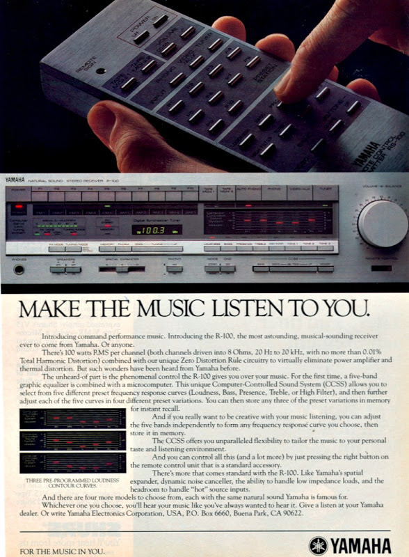 YAMAHA: R-100 receiver – make the music listen to you - Audiophile News ...