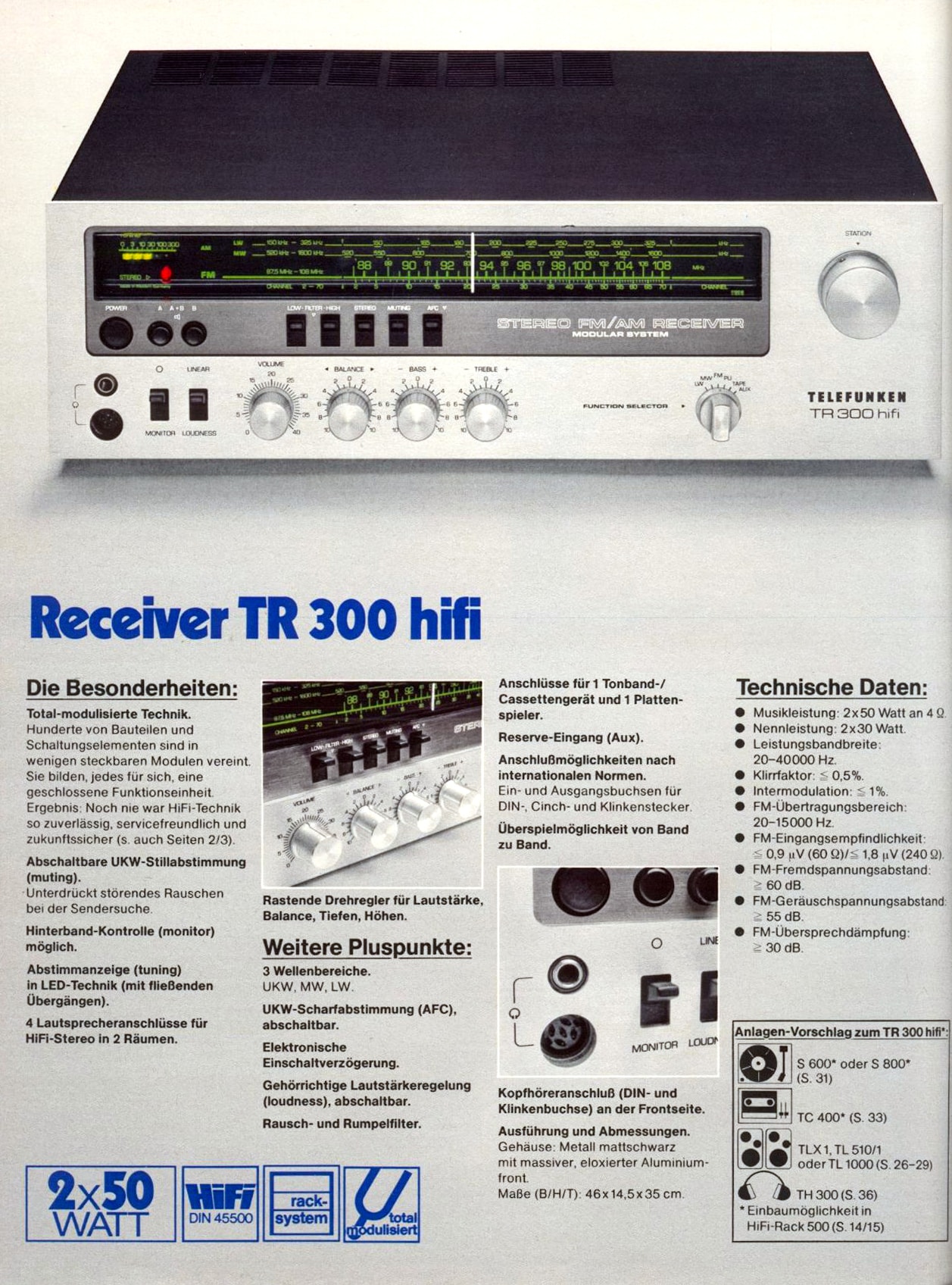 TELEFUNKEN: The TR 300 receiver ... seriously rare in the UK ...