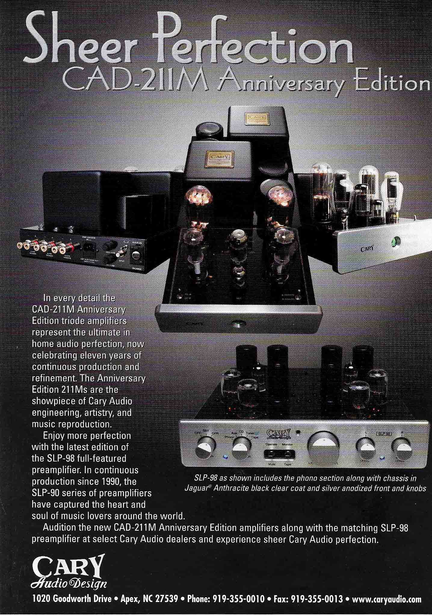 CARY: CAD 211M Anniversary edition - Audiophile News & Music Review
