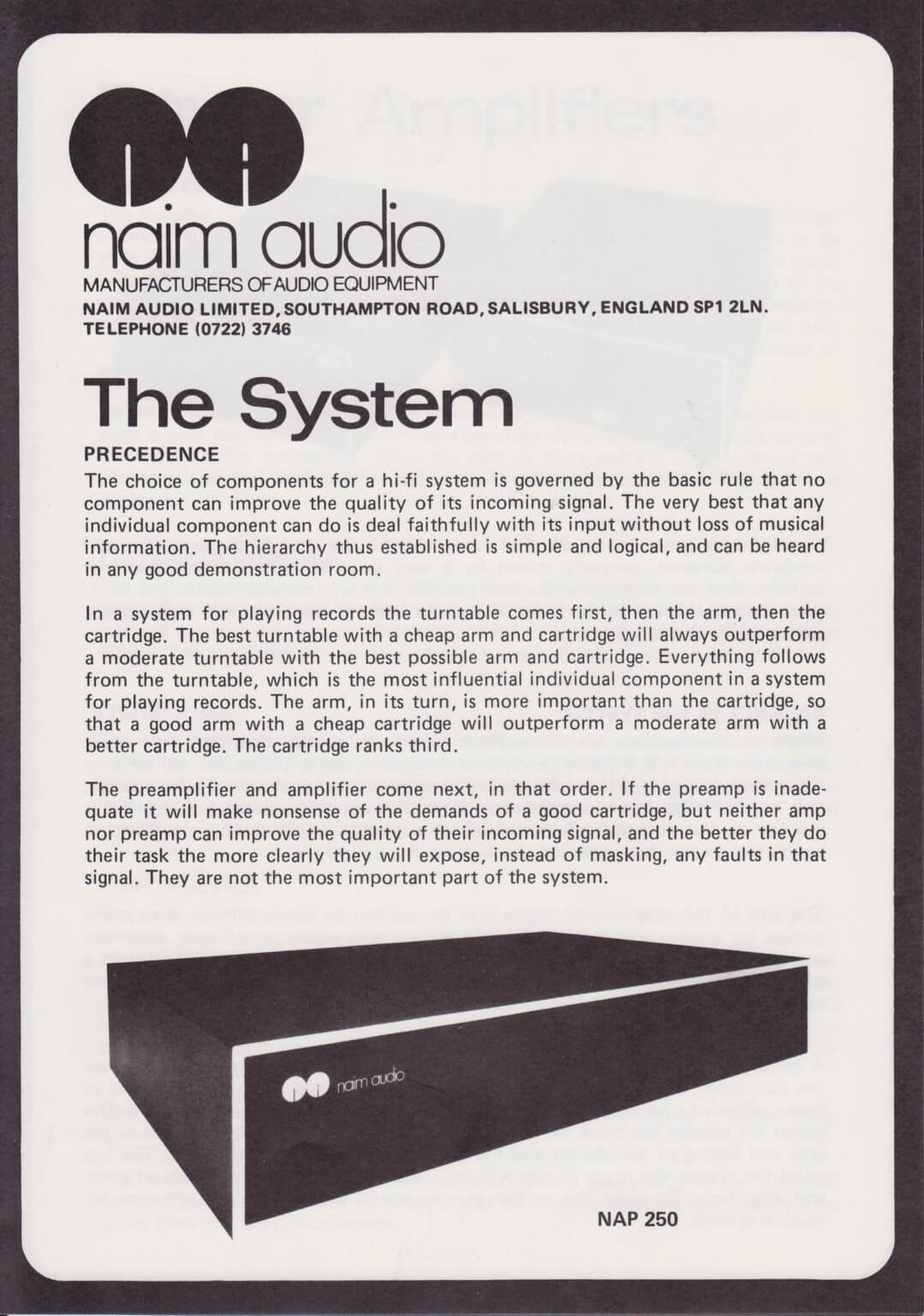 NAIM: Vintage & what was said ... at the time - Audiophile News & Music ...