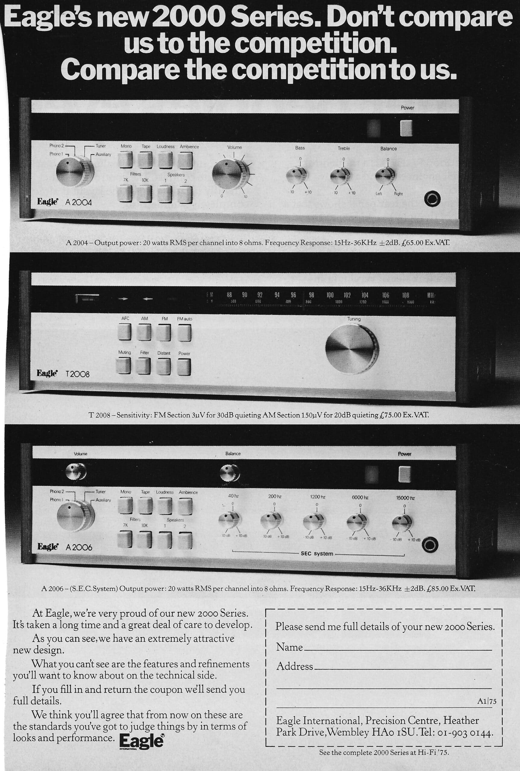 EAGLE: 2000 Series - 'Compare the competition to us' - Audiophile News ...