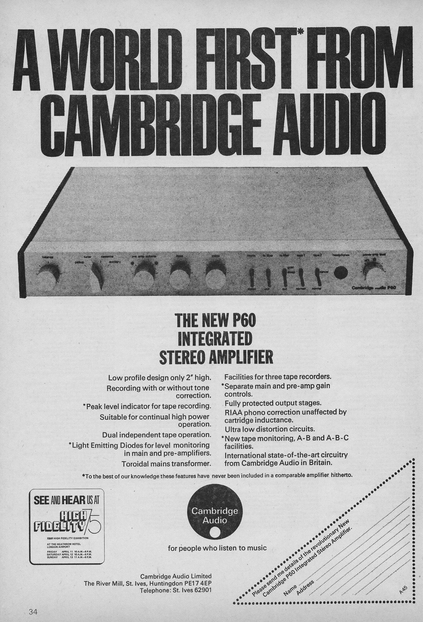 CAMBRIDGE AUDIO: A world first - Audiophile News & Music Review
